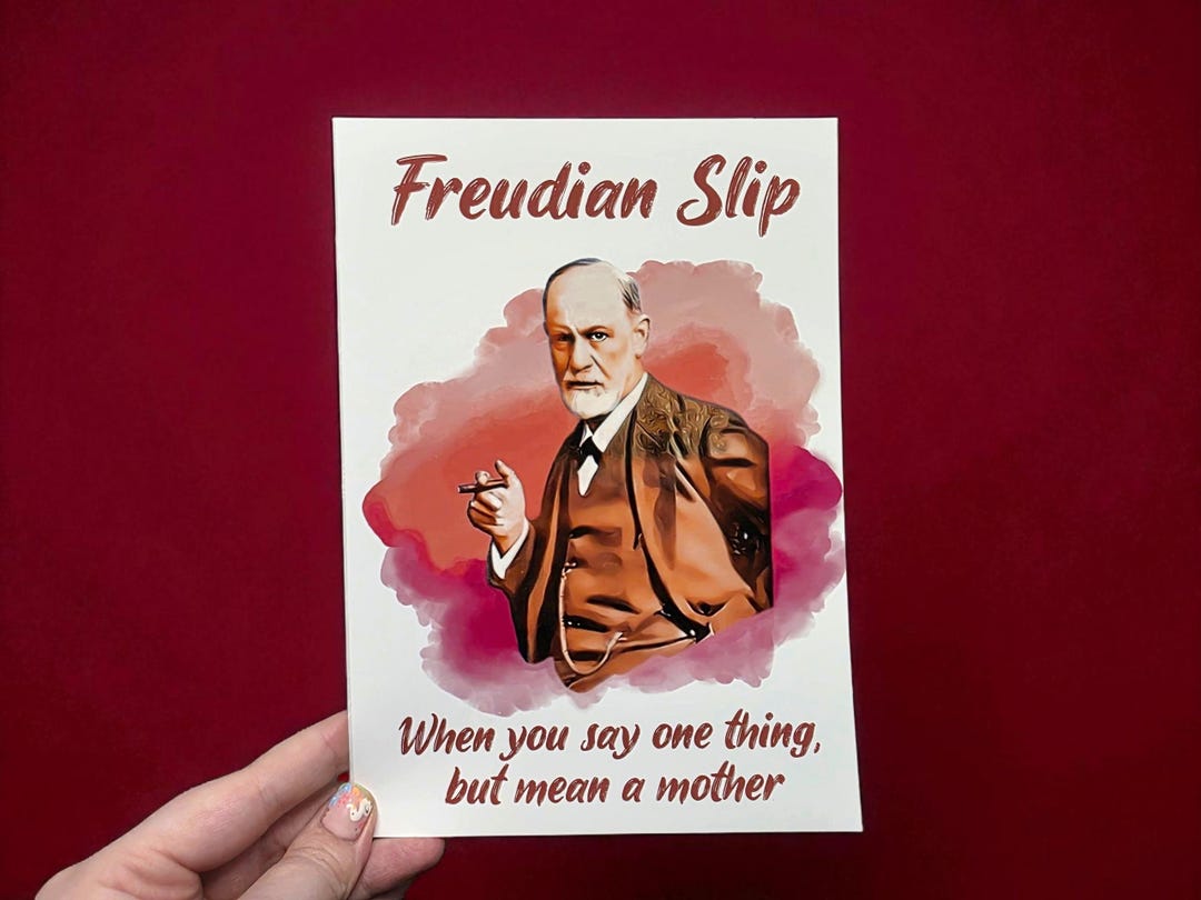 Freudian Slip Art Print: Sigmund Freud Psychology Pun - Etsy