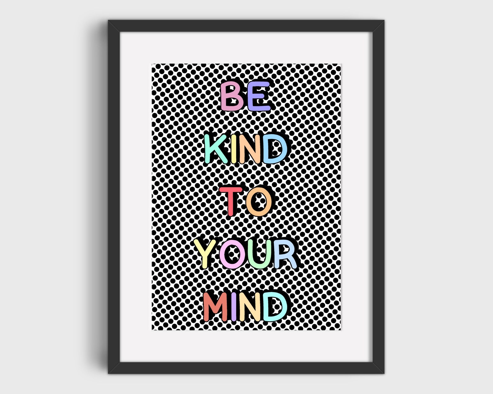 Be Kind To Your Mind Print Mental Health Retro Print | Etsy