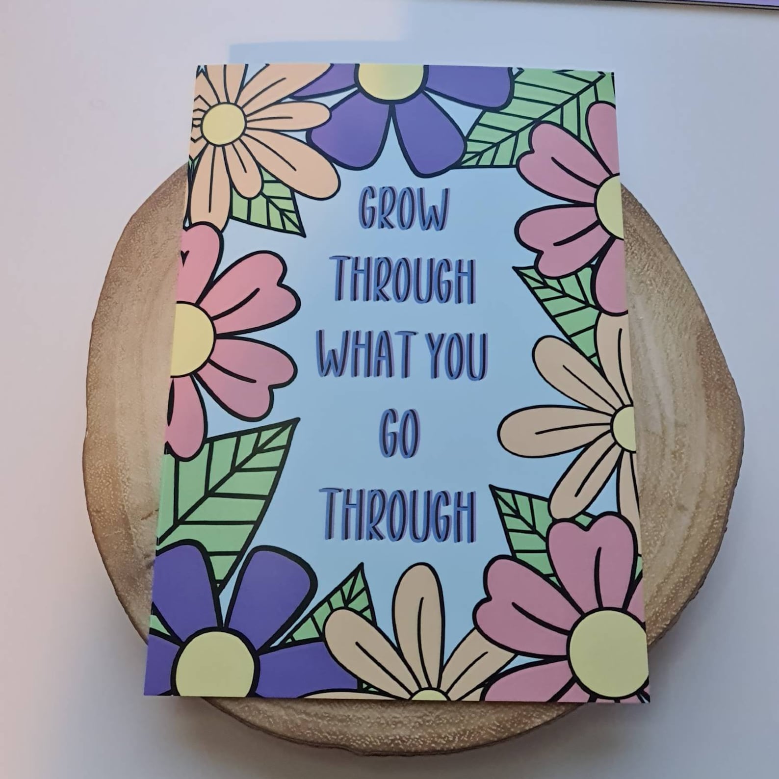 Grow Through What You Go Through Print Inspirational Quote - Etsy