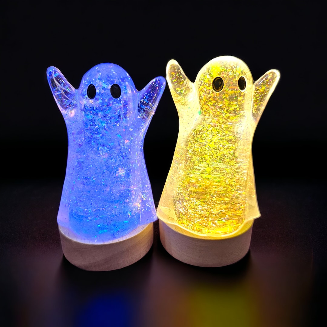Light up Resin Ghost, Ghost Night Light, Colour-changing LED Light ...