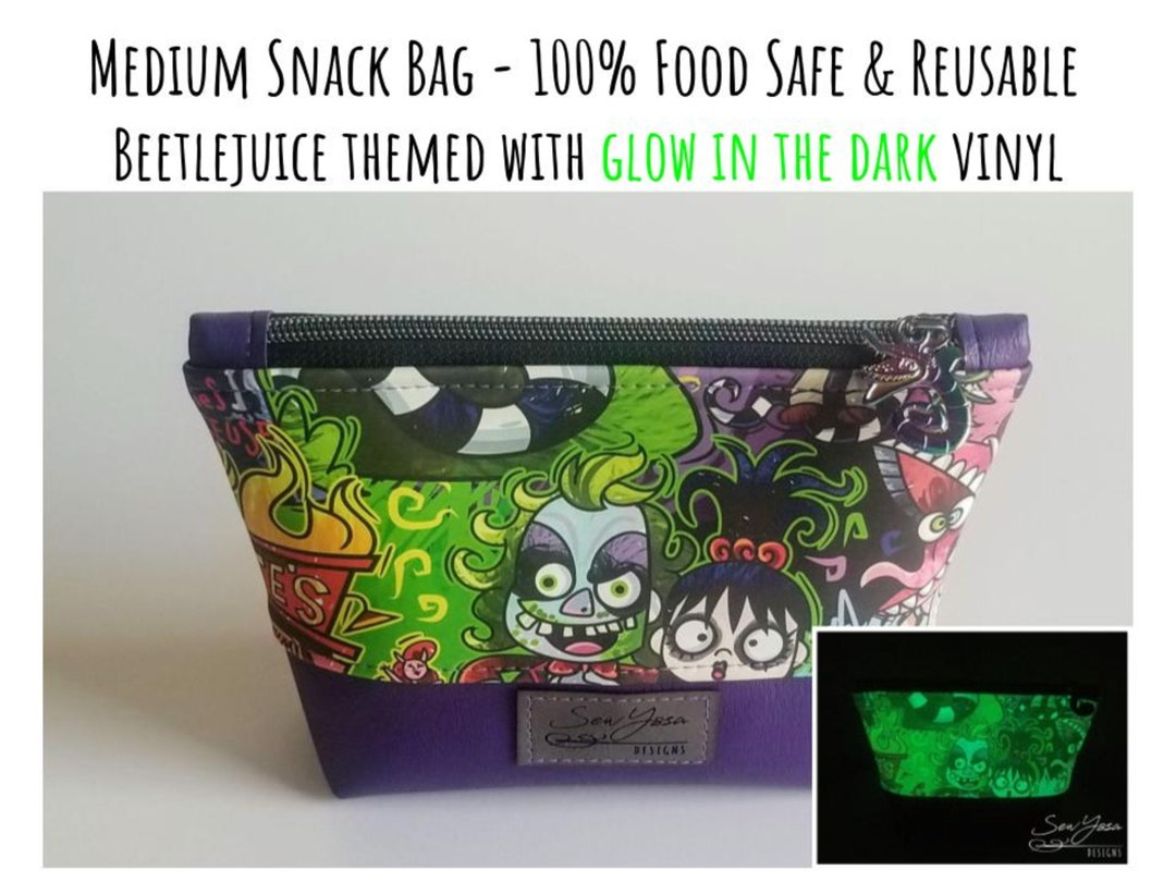 MTO Beetleman Themed Snack Bags - Reusable Snack Bags | Medium | Glow ...