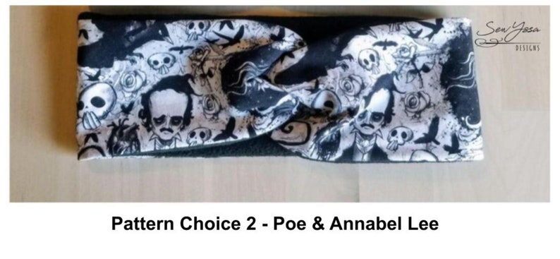 Poe Themed Ear Warmer Fleece Twist Headband - Choose Your Favorite ...