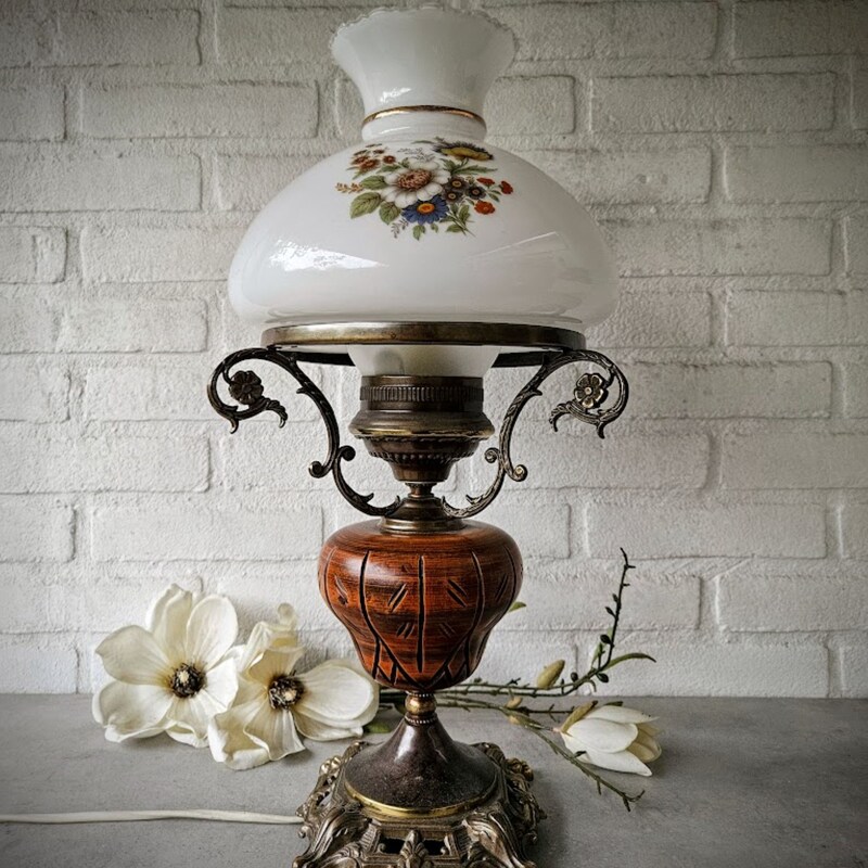 Rustic Table Lamp - Etsy