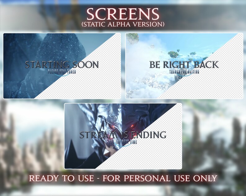 Animated Scene Package for Streaming | for Twitch, Youtube, and Kick ...