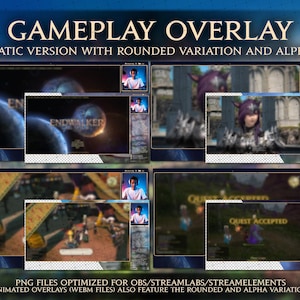 Final Fantasy XIV Overlay Twitch, FFXIV Endwalker, FF14 Overlay Streaming, Final Fantasy 14 ...