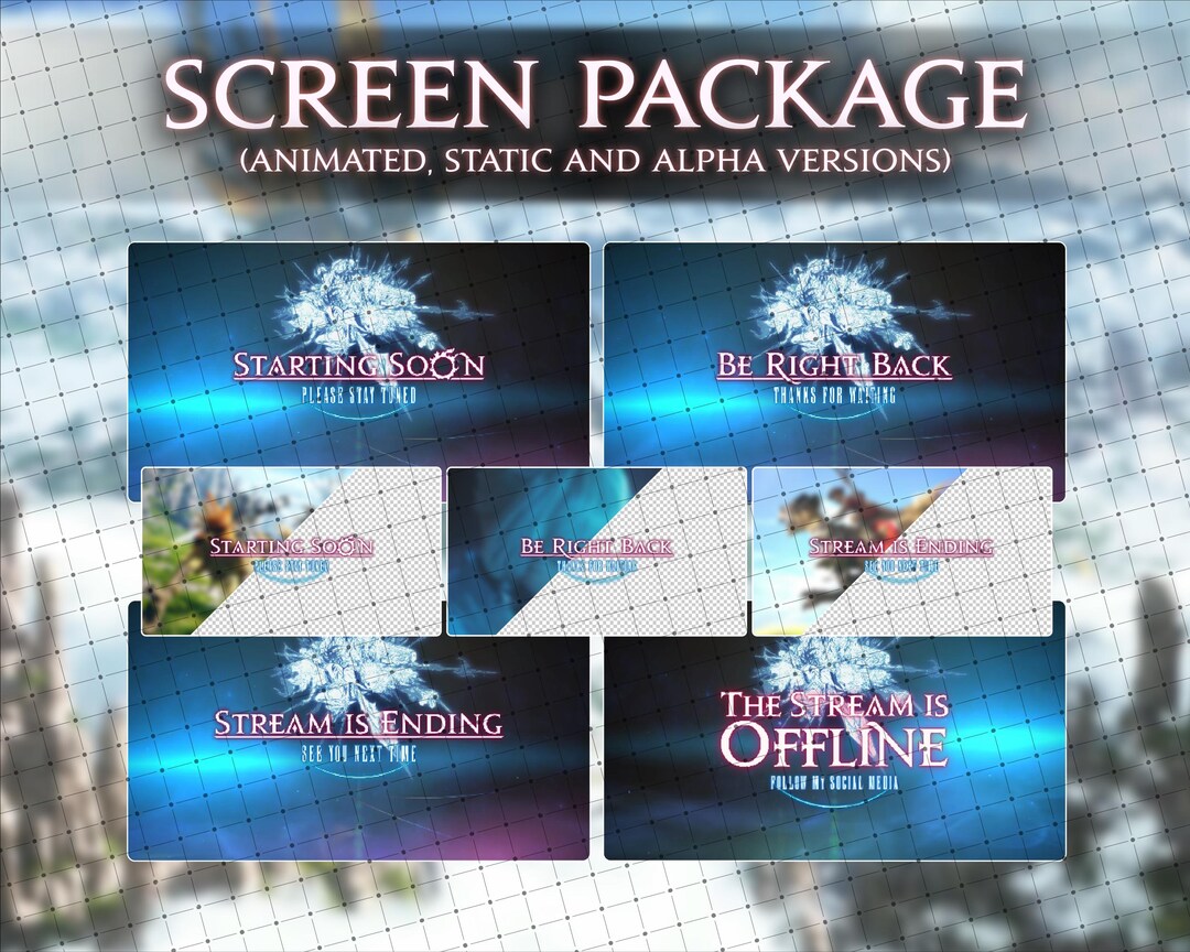 FFXIV Animated Scene Pack | A Realm Reborn Starting Soon, BRB and ...