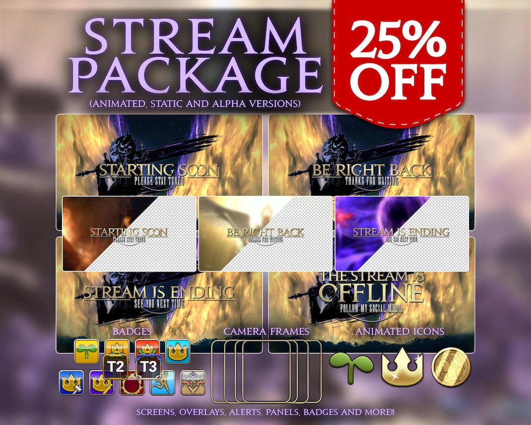 FFXIV Overlay | FFXIV Shadowbringers | FFXIV Stream Package for Twitch ...