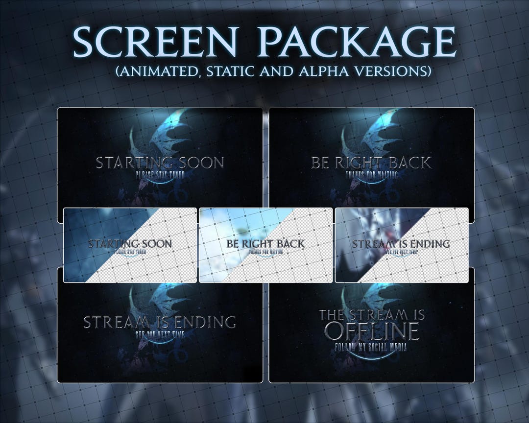 Animated Scene Package for Streaming | for Twitch, Youtube, and Kick ...