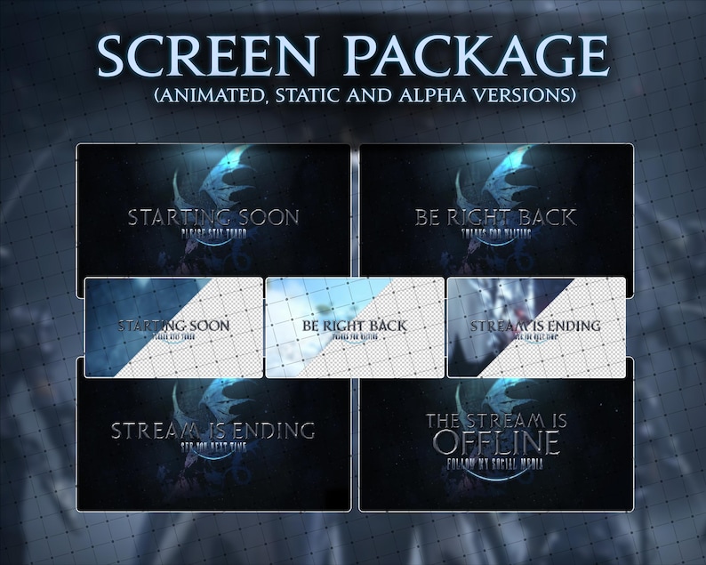 Animated Scene Package for Streaming | for Twitch, Youtube, and Kick ...