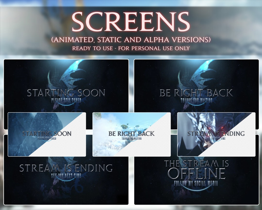 Animated Scene Package for Streaming | for Twitch, Youtube, and Kick ...