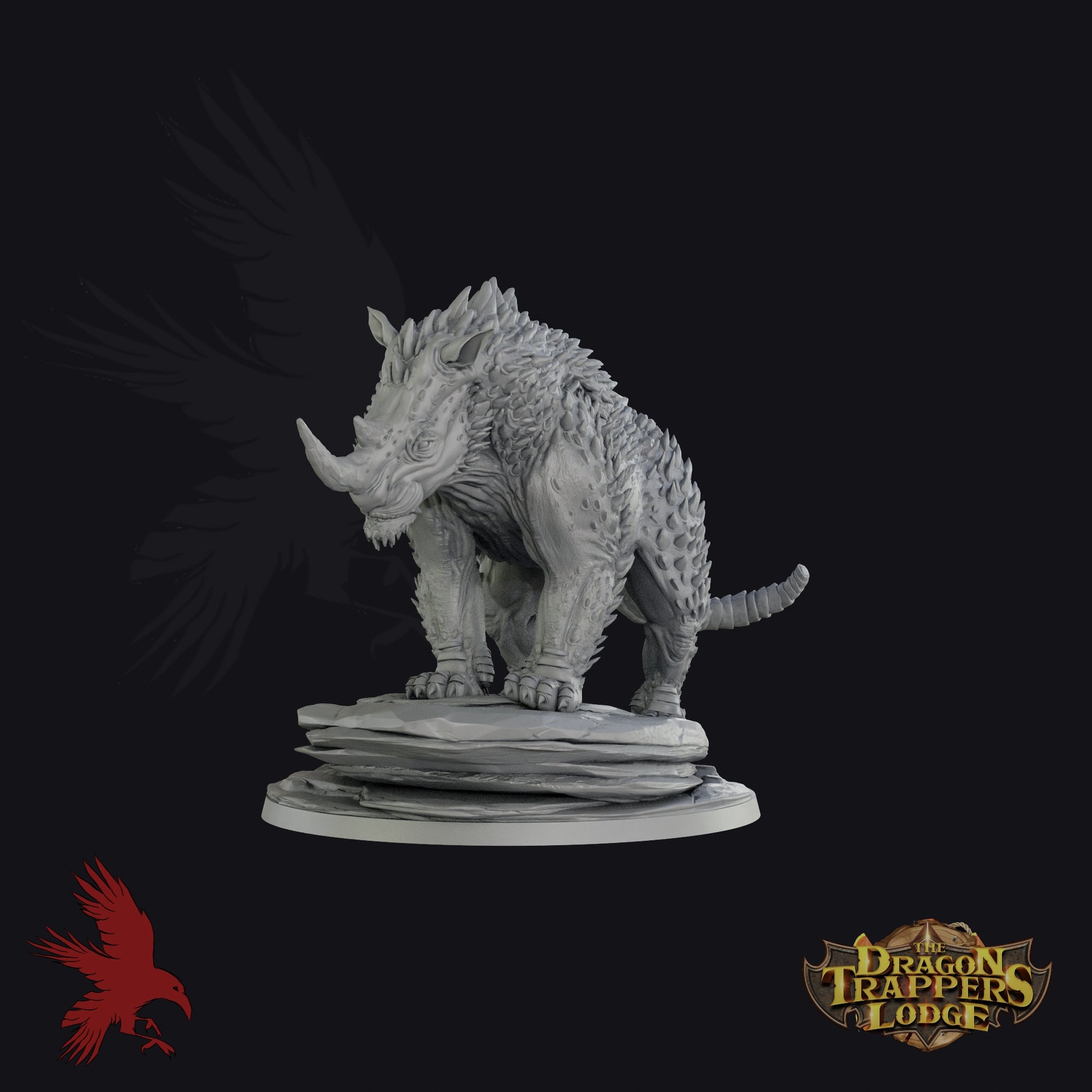 Snub-winged Horn Crest 32MM Huge Dragon 3D Printed Fantasy - Etsy