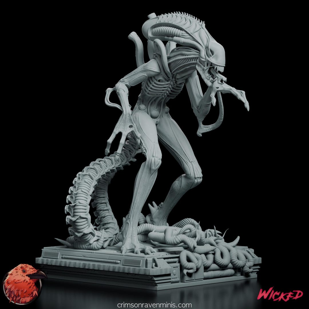 Alien Xenomorph Warrior Figure Model Kit | Sci-fi Horror Collectible - Etsy