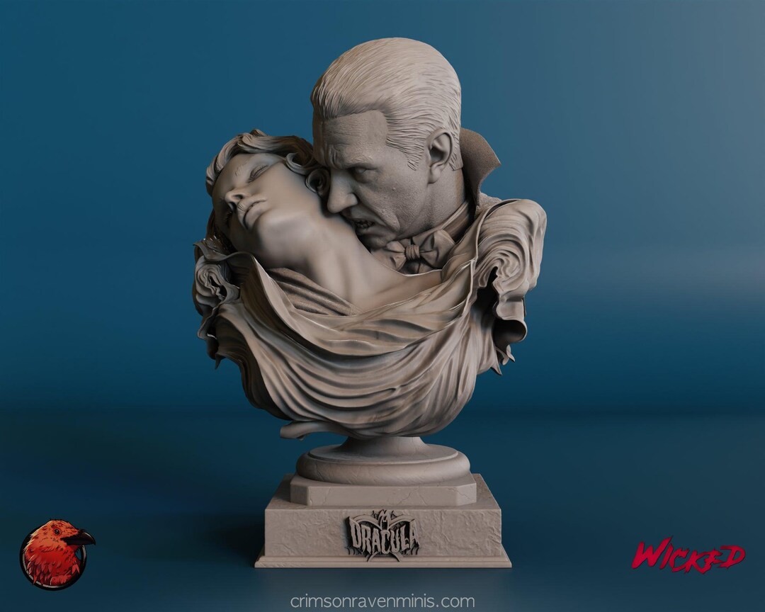 Dracula and Mina Harker Bust | Gothic Romance Resin Model - Etsy