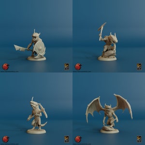 Kobold Gang 32MM Small Humanoid 3D Printed Fantasy Miniature - Etsy