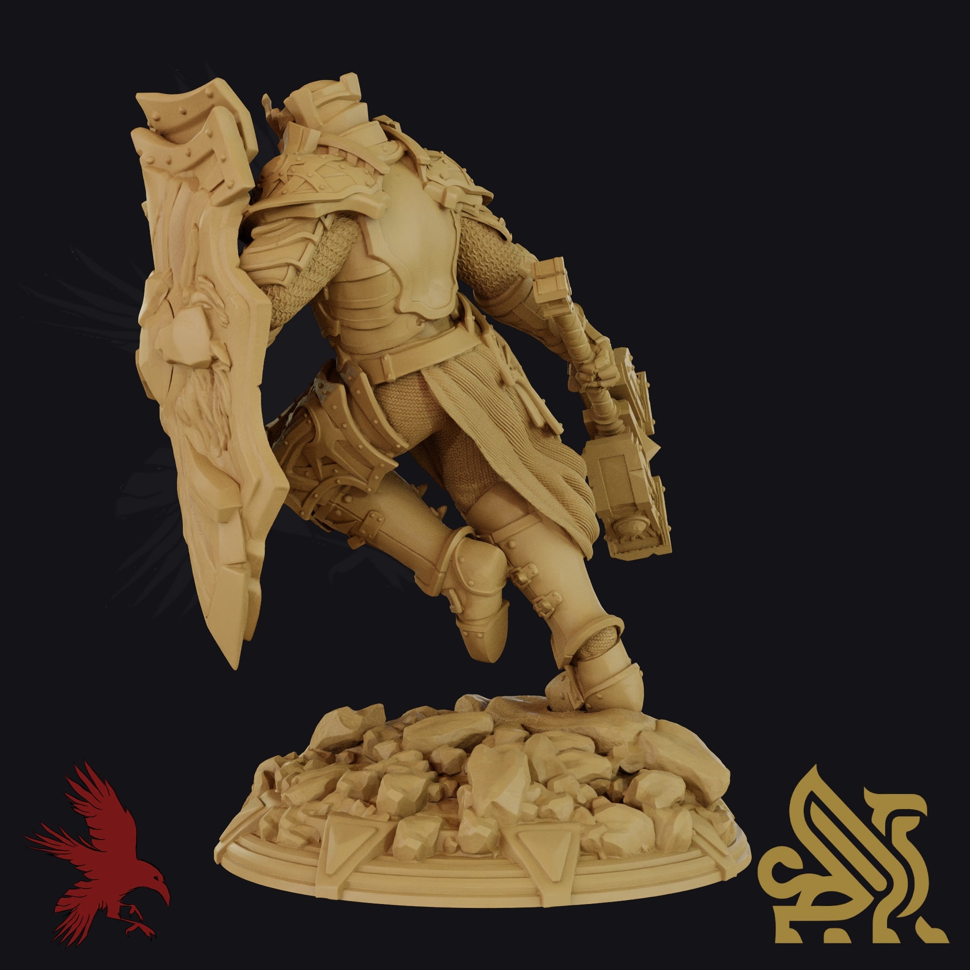 Cardioth Human Holy Paladin Dungeon Masters Stash 3D - Etsy