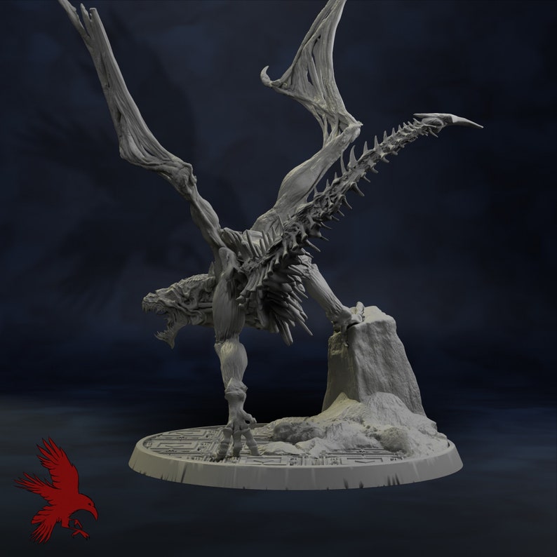 Undead Wyvern Miniature - Etsy