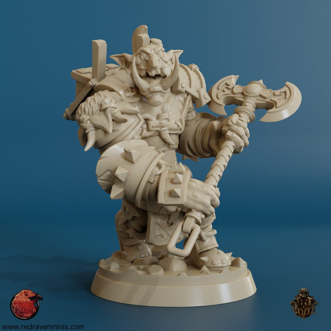 War Troll Goran 32mm Tabletop RPG 3D Printed - Etsy