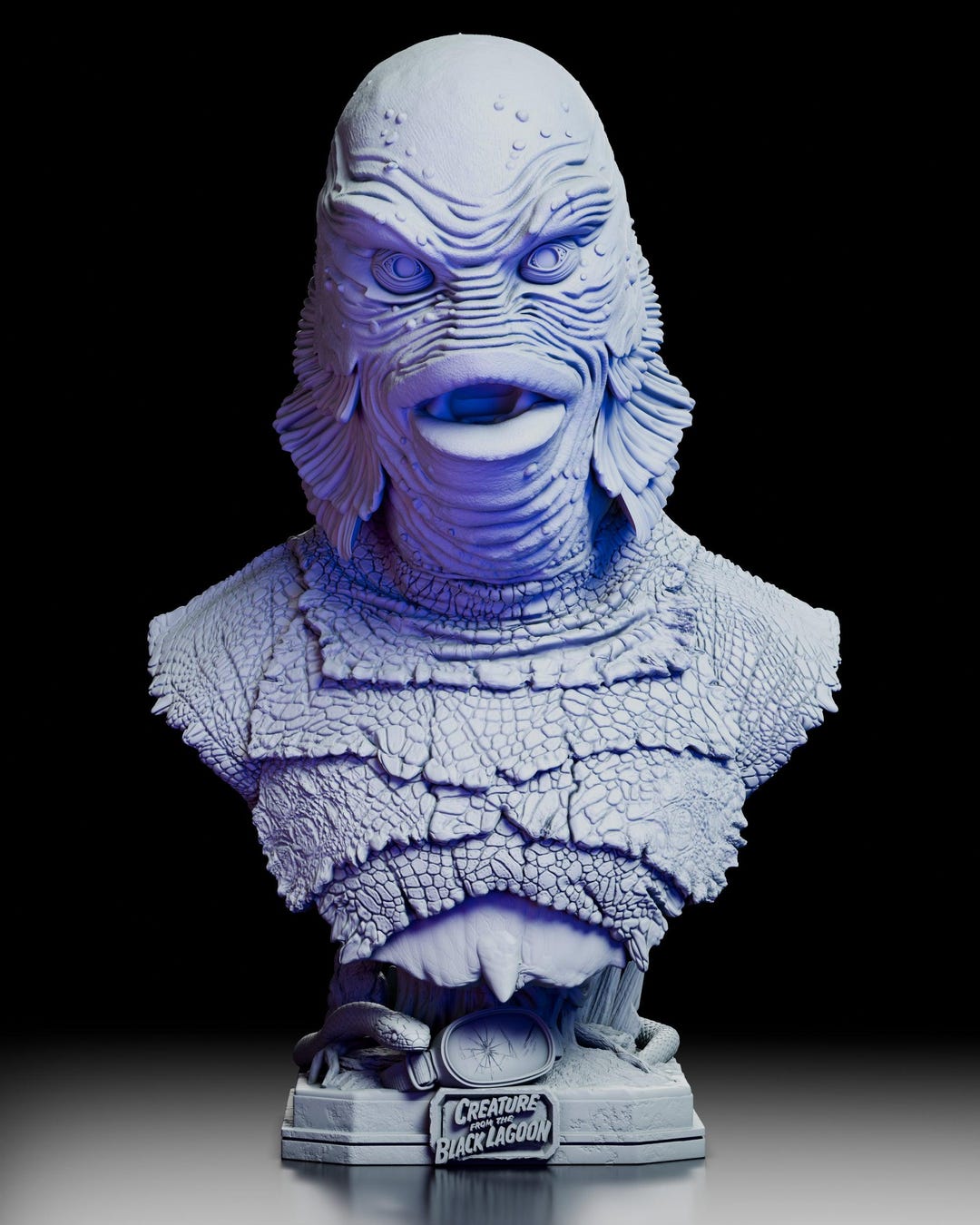 Creature From the Black Lagoon Resin Bust Kit, Gothic Horror Sculpture ...