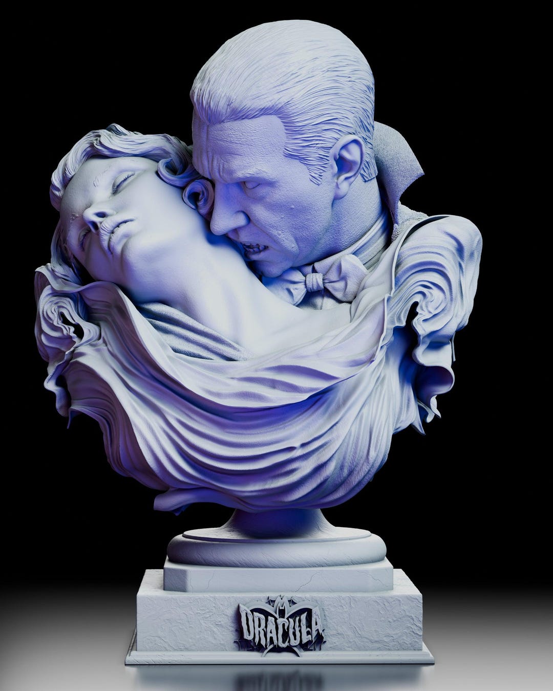 Dracula and Mina Bust Kit Gothic Vampire Resin Model Wicked3d Horror ...