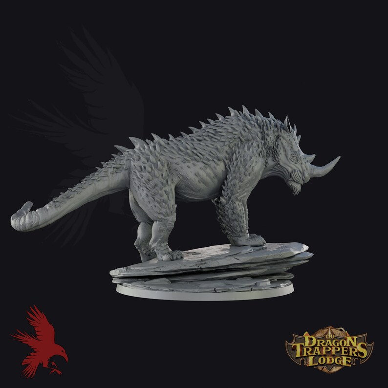 Snub-winged Horn Crest 32MM Huge Dragon 3D Printed Fantasy - Etsy