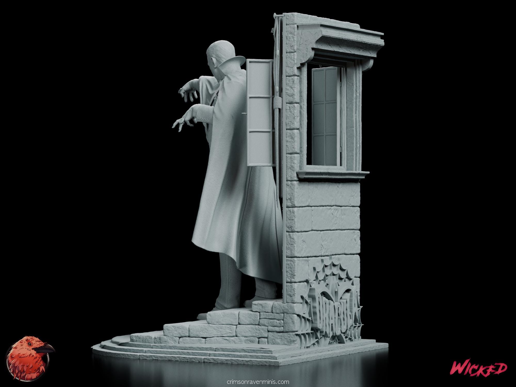 Dracula Statue Model Kit | Gothic Horror Resin Figure - Etsy
