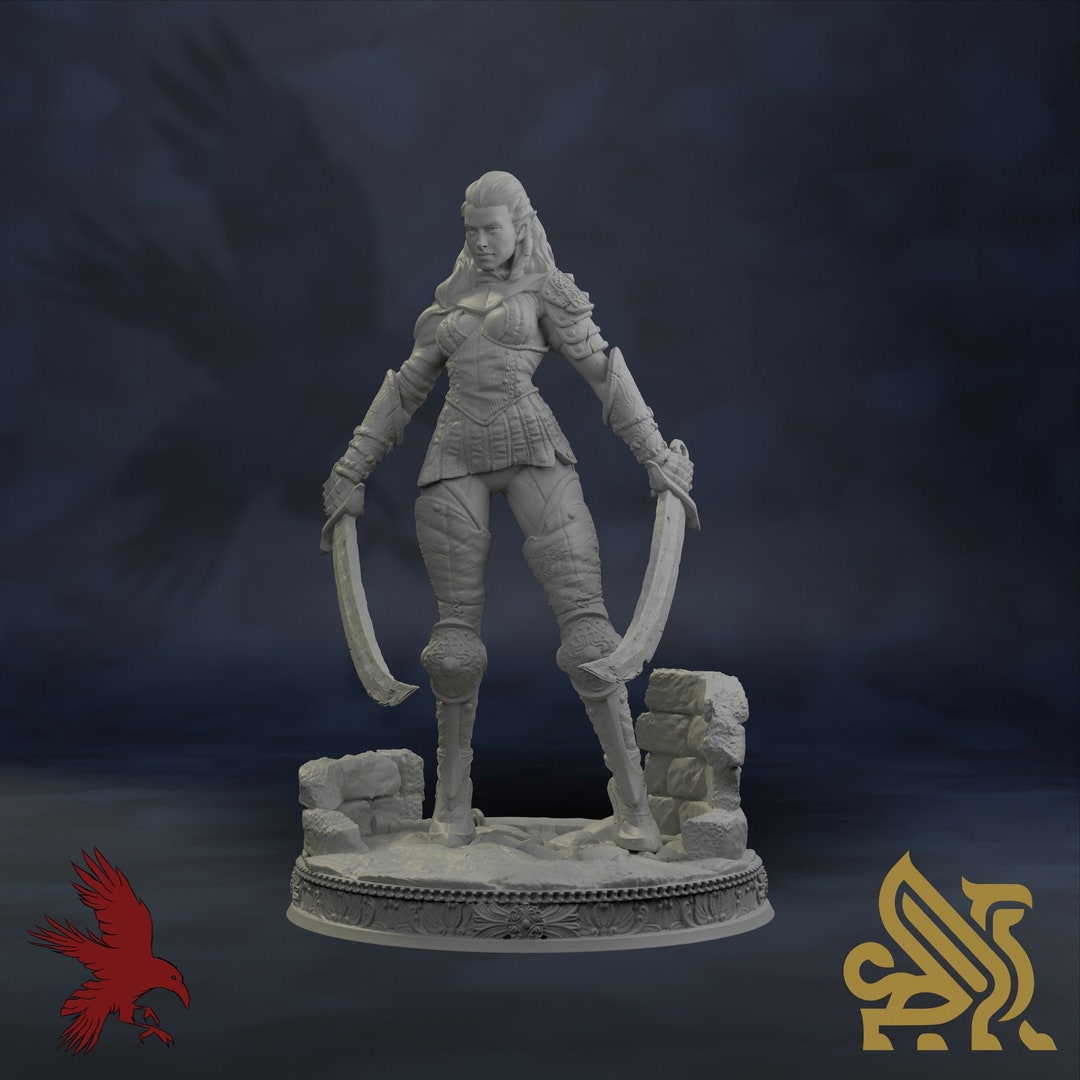 Agent Scarlett Golden Griffins Dungeon Masters Stash 3D - Etsy
