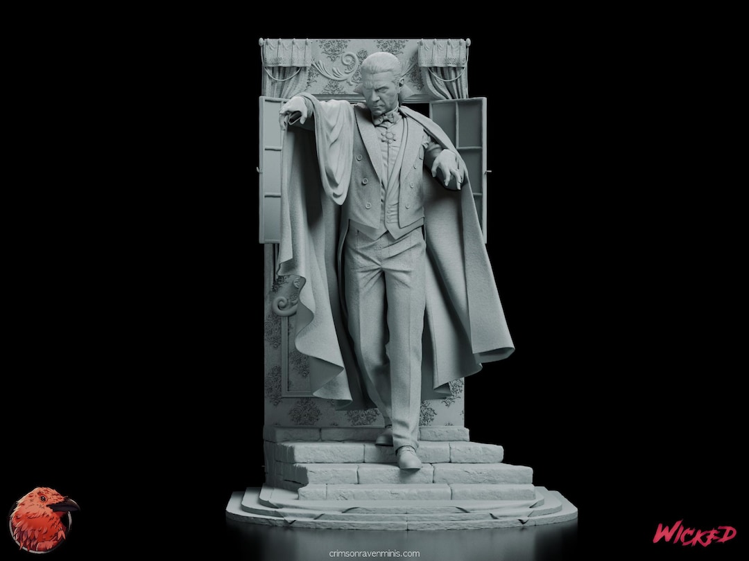 Dracula Statue Model Kit | Gothic Horror Resin Figure - Etsy