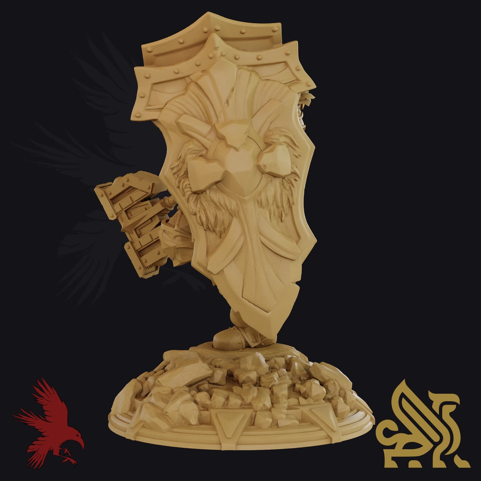 Cardioth Human Holy Paladin Dungeon Masters Stash 3D - Etsy