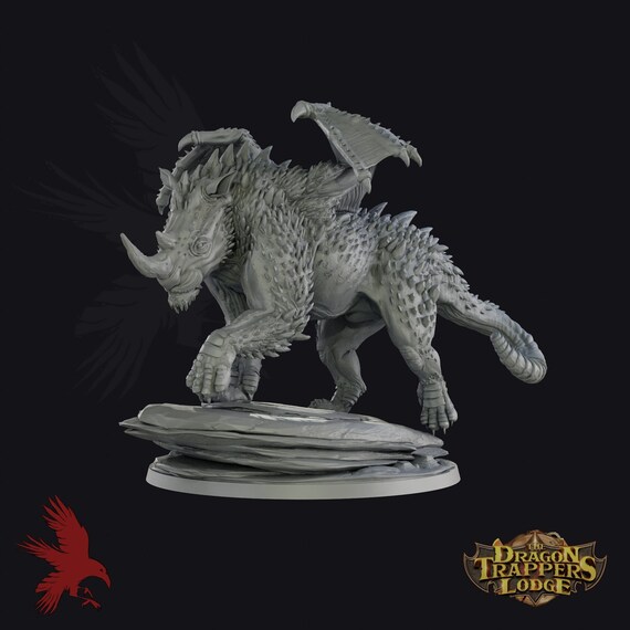 Snub-winged Horn Crest 32MM Huge Dragon 3D Printed Fantasy - Etsy