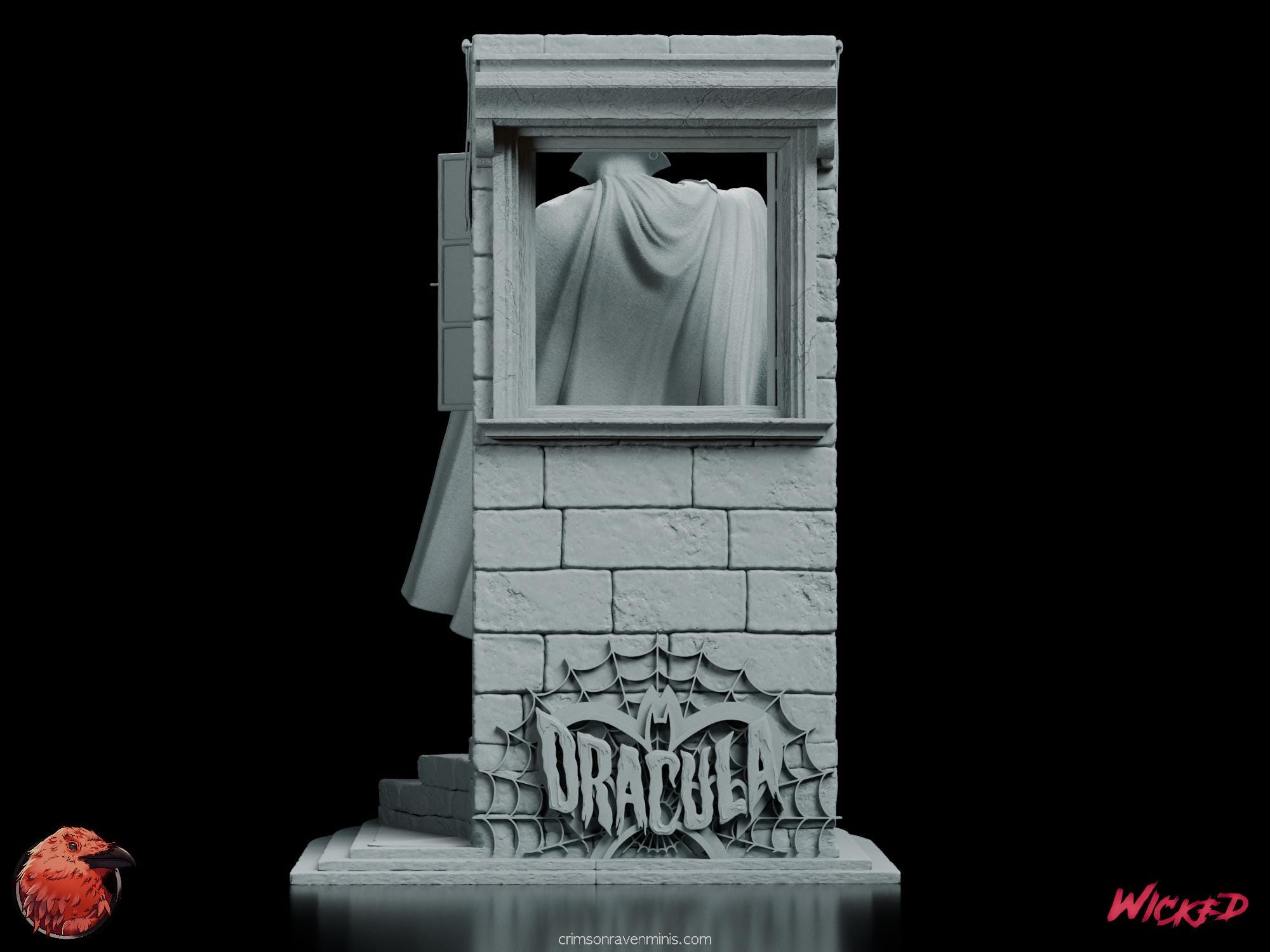 Dracula Statue Model Kit | Gothic Horror Resin Figure - Etsy