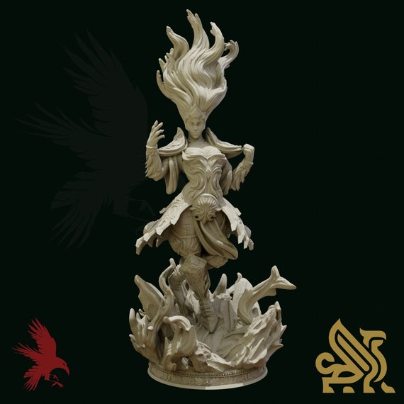 RNE Studio War Gaming Pathfinder Female Elf Mage Cthulhu Miriel 3D ...