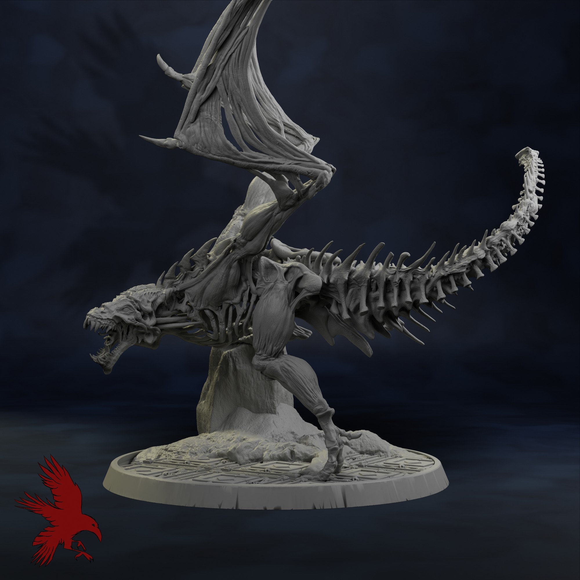 Undead Wyvern Miniature - Etsy