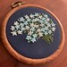 Forget-me-not Ribbon Embroidery Brain - Etsy
