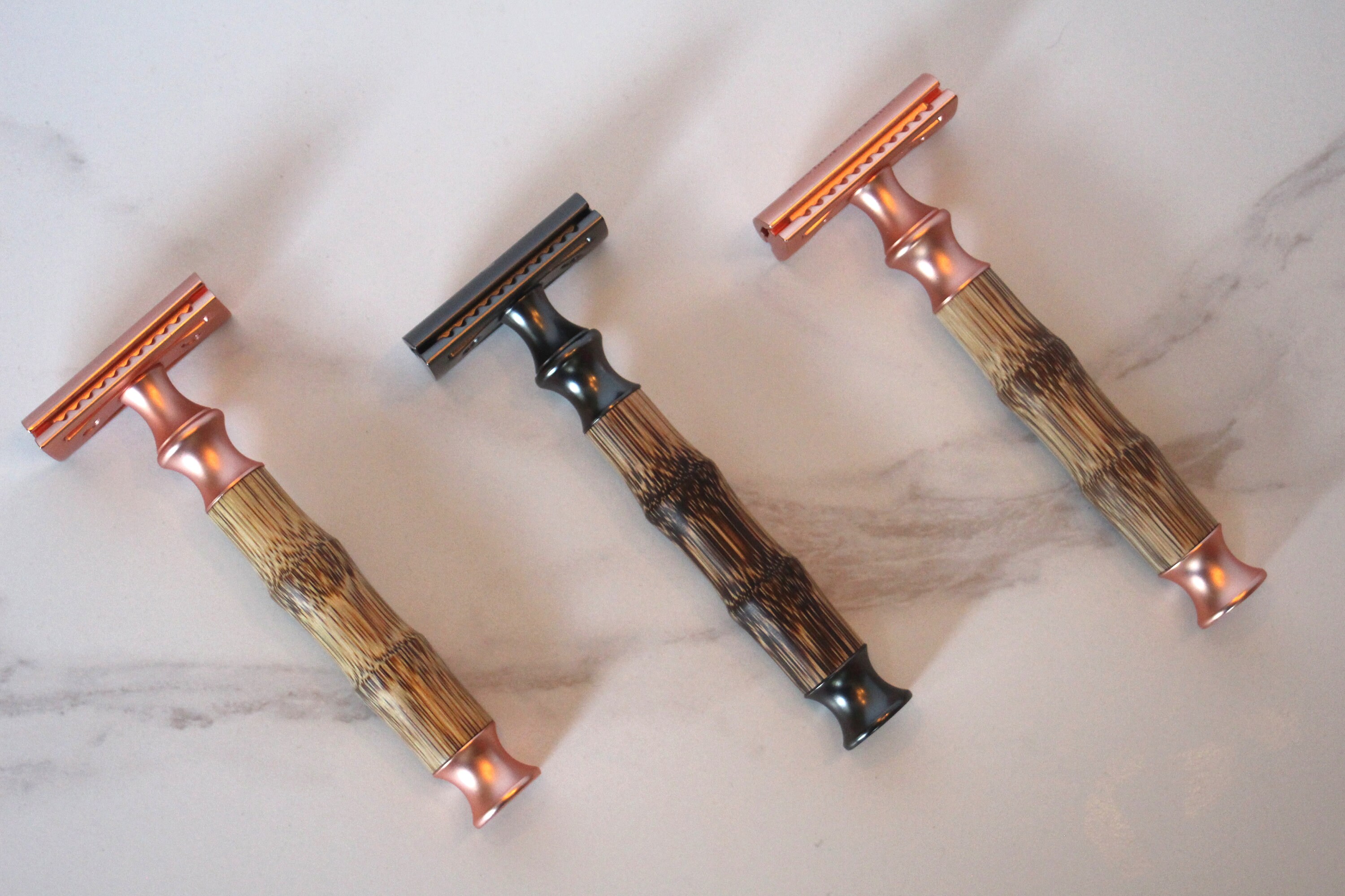 Copper & Bamboo Safety Razor / Lasts a Lifetime / Zero Waste Shaving ...