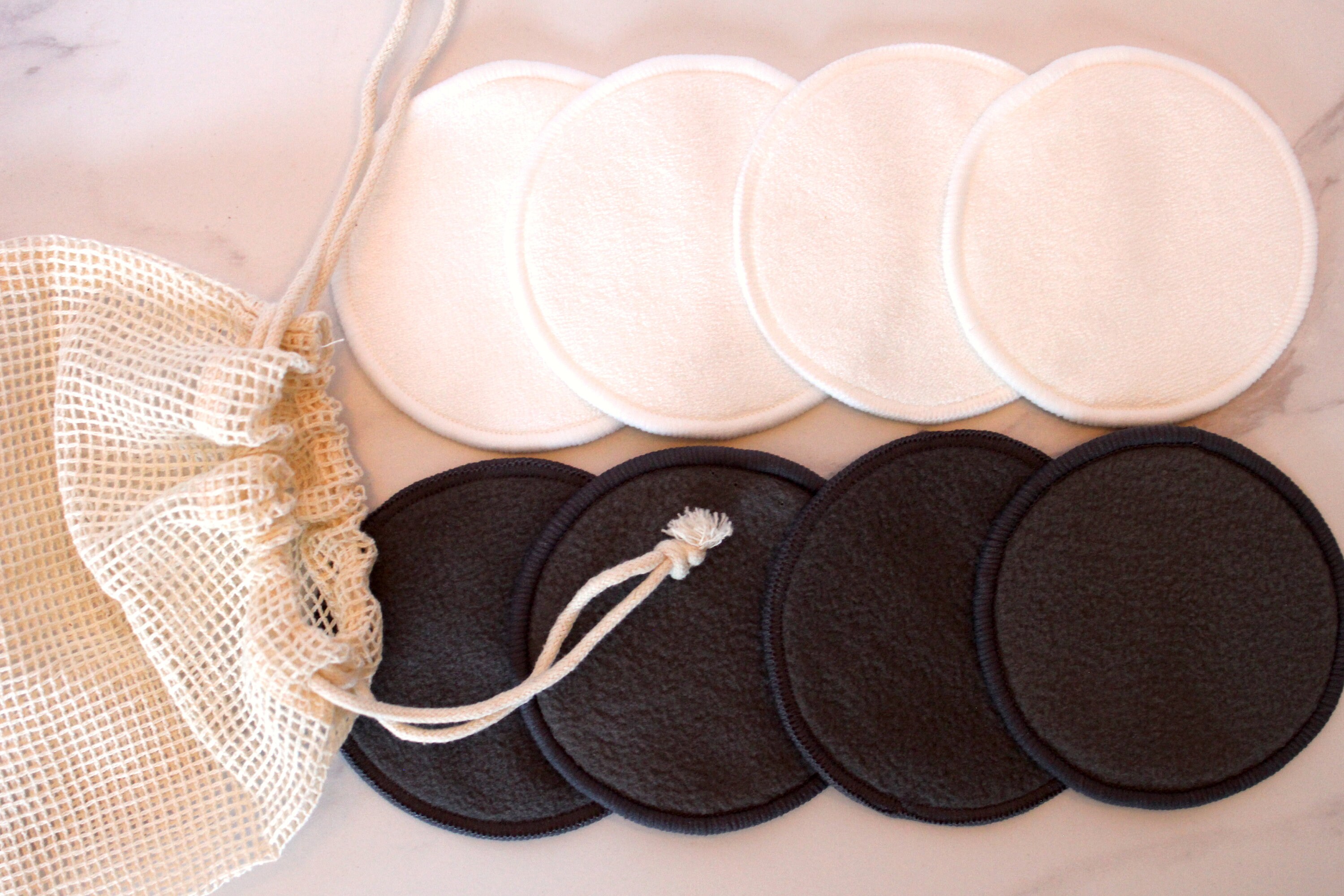 Set of 12 / Reusable Facial Cotton Rounds / 6 Bamboo Terry / 6 - Etsy