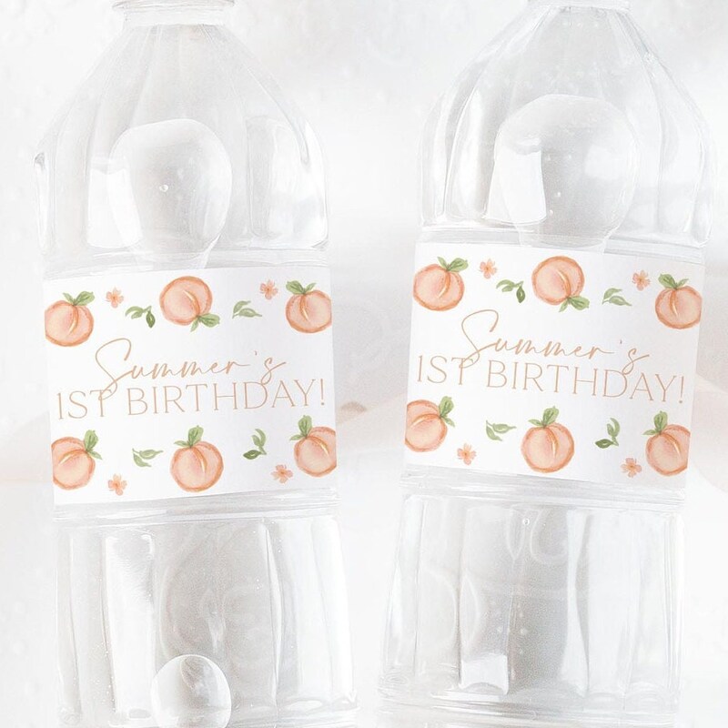 Peach Labels - Etsy