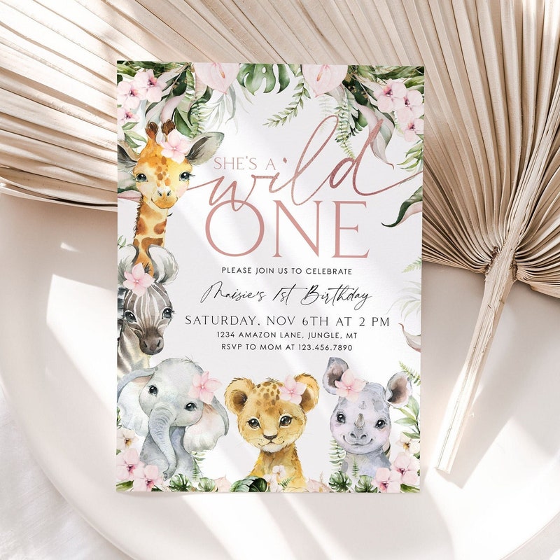 Wild One Birthday Girl - Etsy