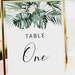 Printable Boho Table Numbers Template, Wedding Table Numbers, Boho ...