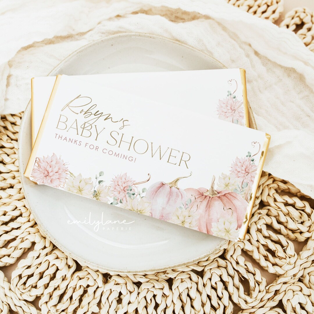 Pumpkin Chocolate Bar Wrapper, Pink Candy Bar Wrapper Template, Girl ...