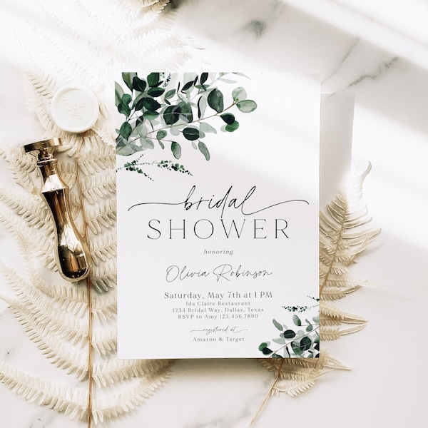 Botanical Invitation - Etsy