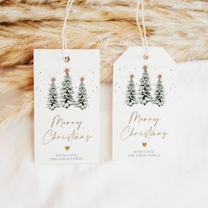 Christmas Gift Tags, Christmas Party Favor Tags, Holiday Favor Tags ...