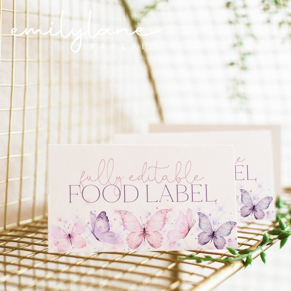 Butterfly Label - Etsy