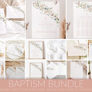 Baptism Programs, Printable Christening Program Template, Printable ...