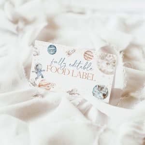 Space Food Labels, Outer Space Food Label Card, Fist Trip Around the ...