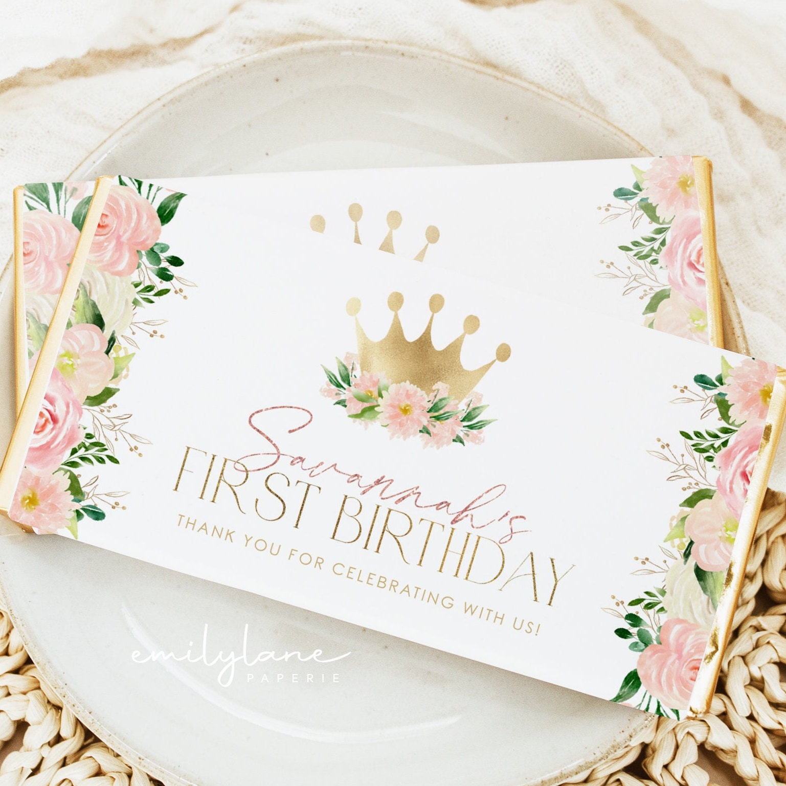 Princess Candy Bar Wrapper Princess Crown Chocolate Bar | Etsy