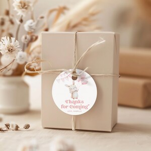 Some Bunny Favor Tags, Editable Printable Favor Tags, Bunny 1st ...