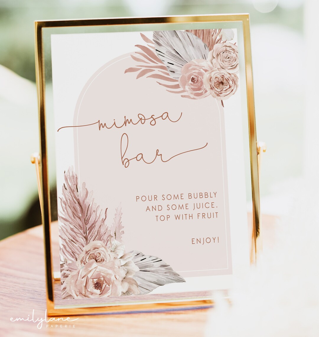 Mimosa Bar Sign,boho Mimosa Bar Sign, Bohemian Shower Mimosa Bar Sign ...