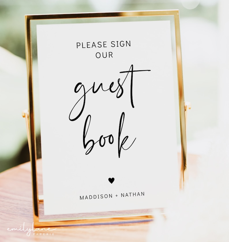 Please Sign Our Guestbook Sign Printable Sign Our Guestbook - Etsy