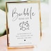 Bubble Send off Sign Printable Newlywed Send off Sign Modern | Etsy