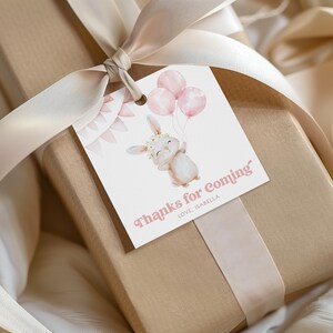 Some Bunny Favor Tags, Editable Printable Favor Tags, Bunny 1st ...